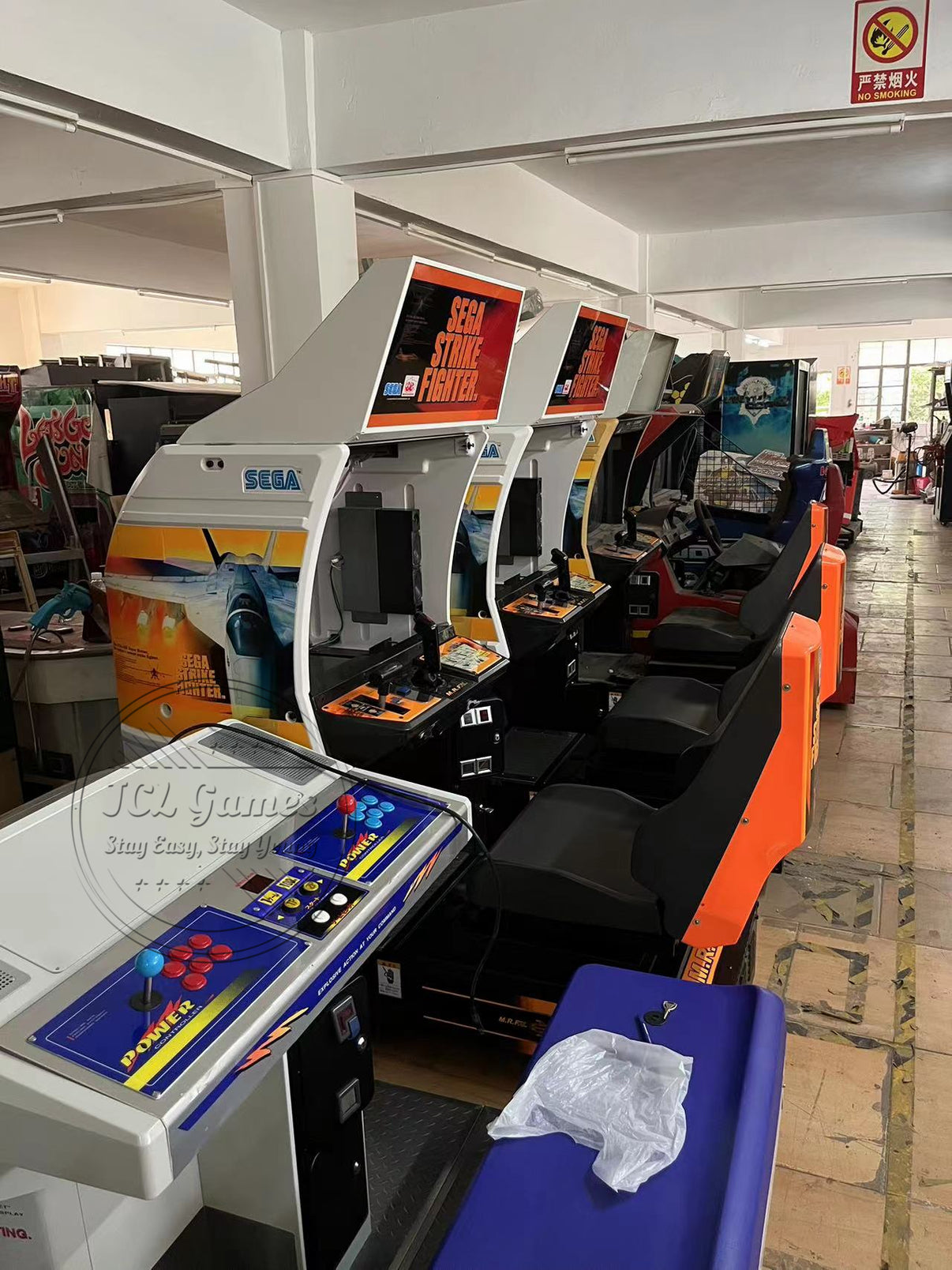 Original Sega Strike Fighter Driving Arcade for Sale – JCL Games
